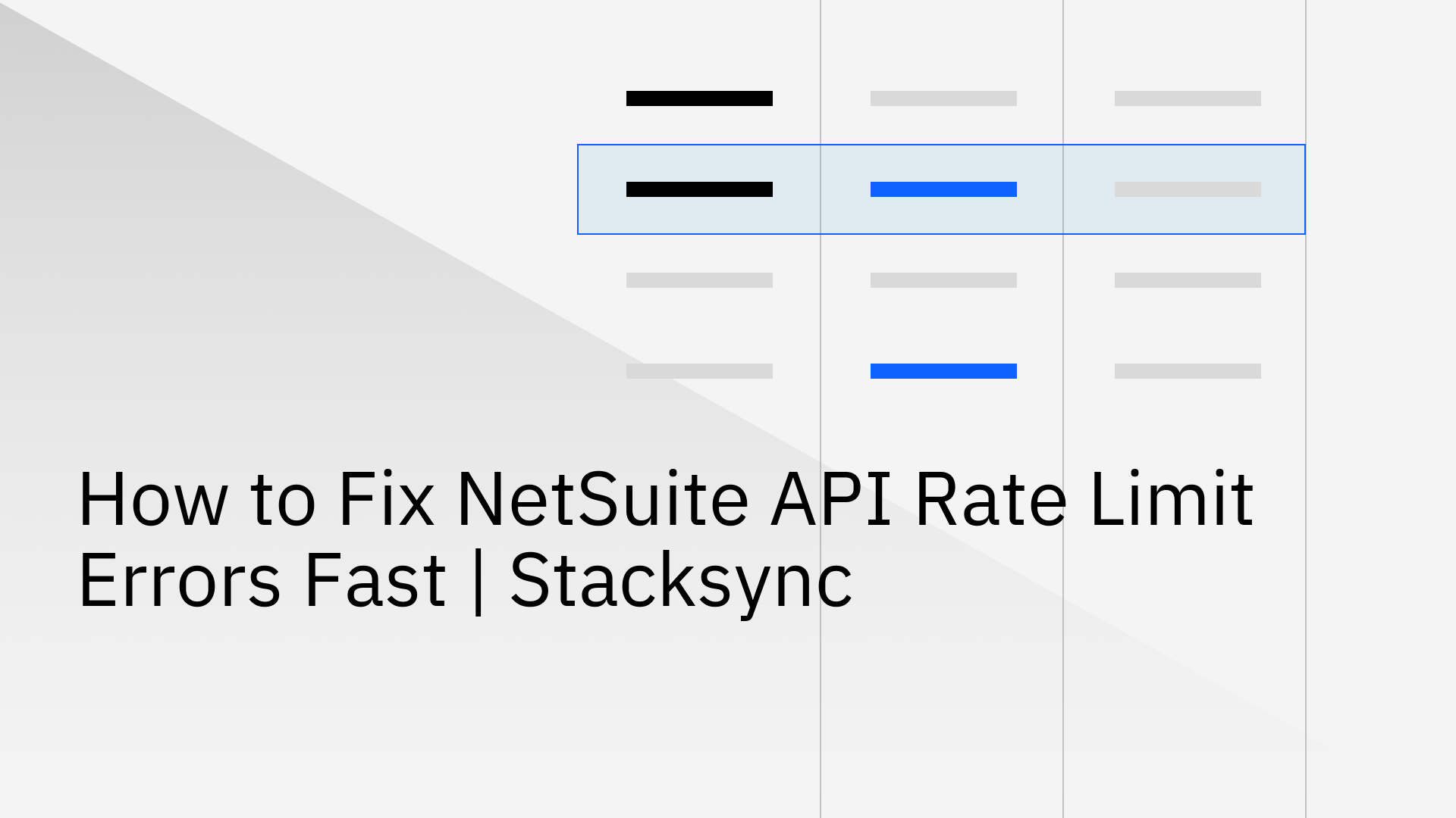 How to Fix NetSuite API Rate Limit Errors Fast | Stacksync